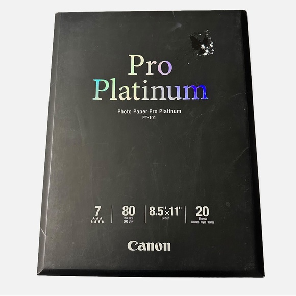 Canon | Office | Canon Pro Platinum Pt 1 Photo Paper 85 In X 11 In ...